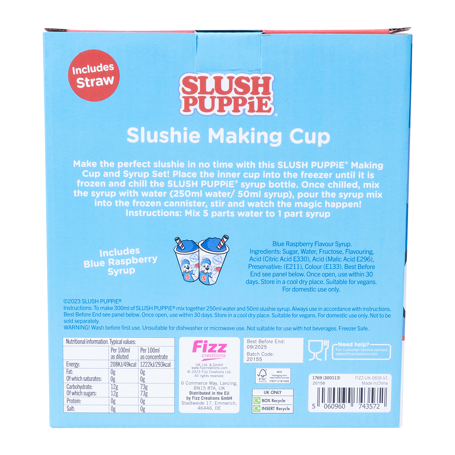 Wholesale Slush Puppie - Making Cup & Blue Raspberry Syrup Set ...
