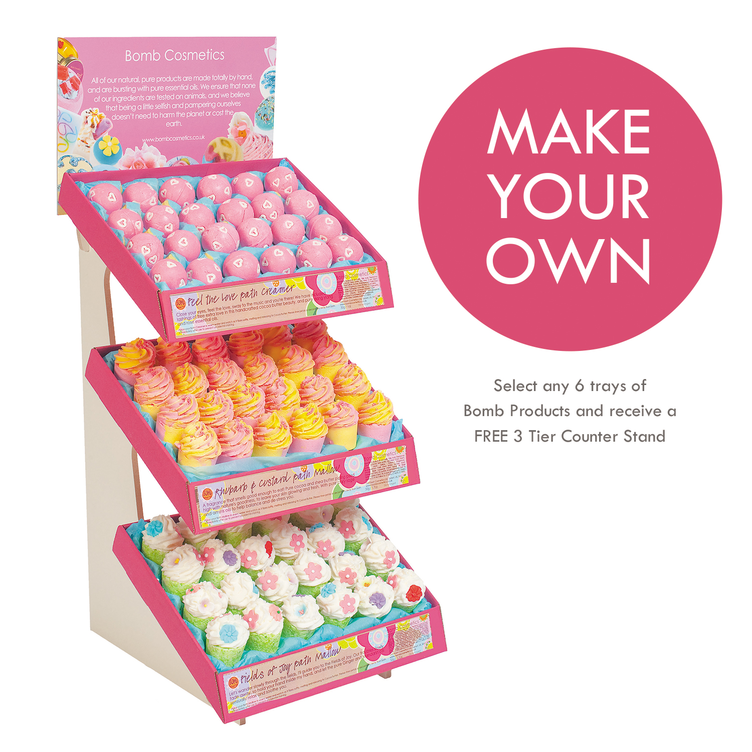 Wholesale 3 Tier Counter Stand - Make Your Own (select any 6 trays ...