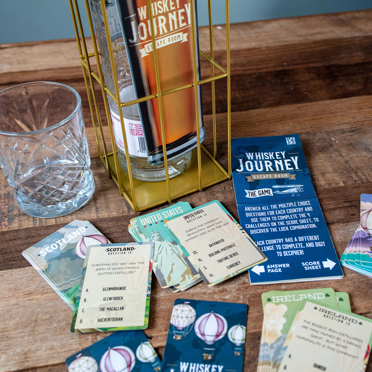 Wholesale Whiskey Journey Escape Room Game - William Valentine Collection - New Zealand - Fieldfolio
