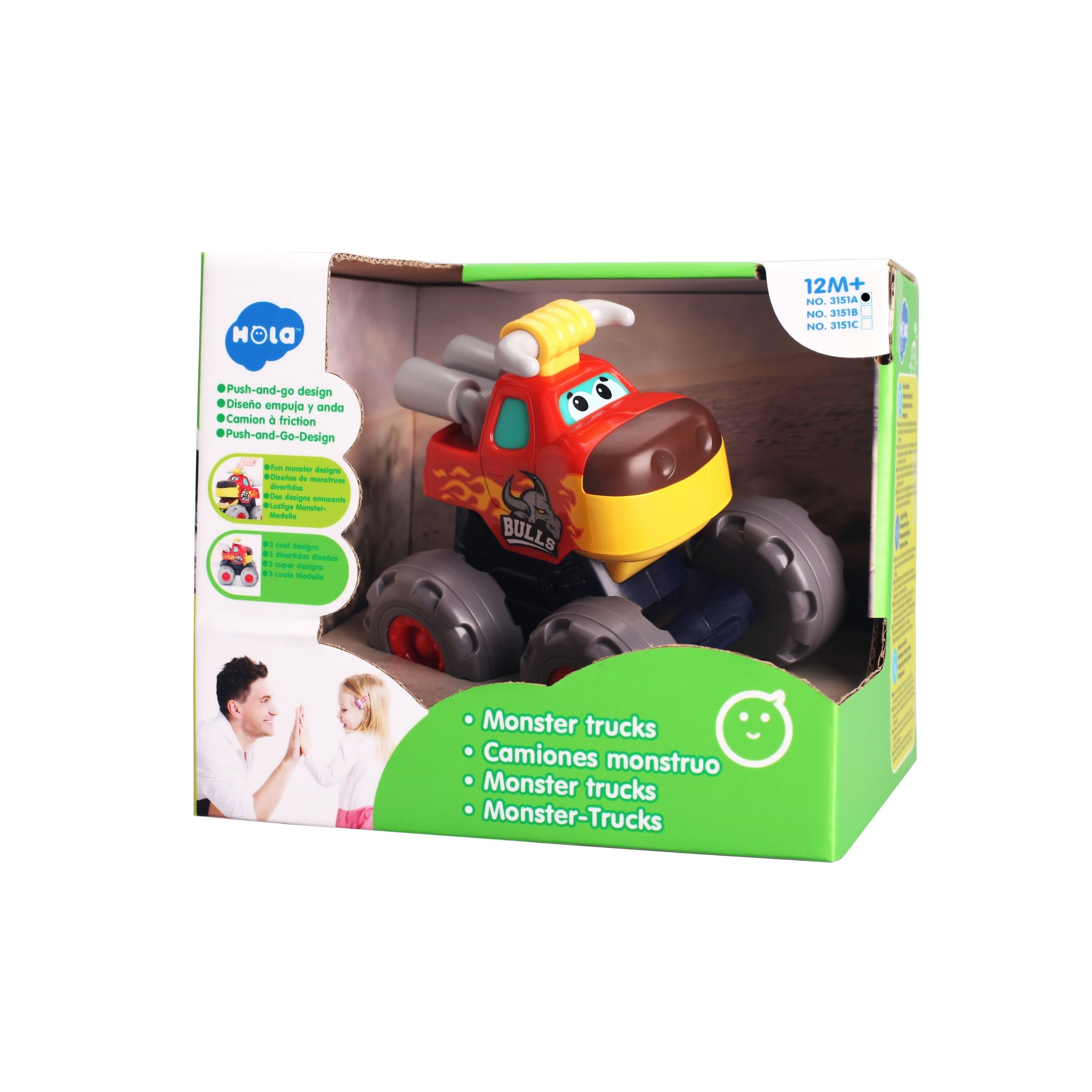 Wholesale Bull Monster Truck With Friction Power - Early Life Projects ...