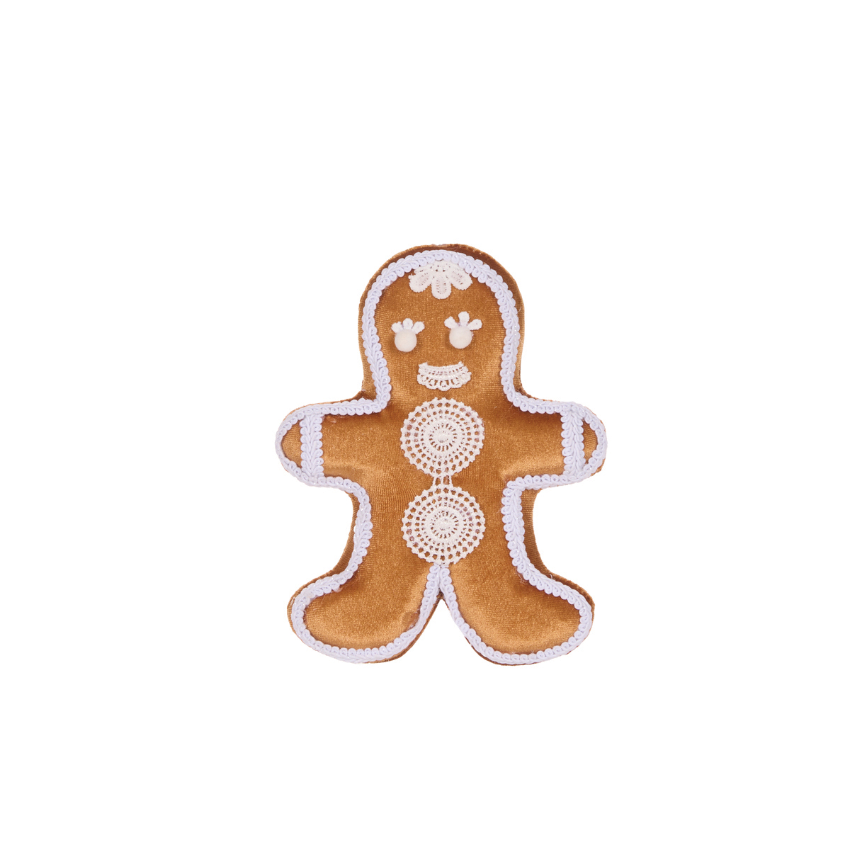 Wholesale LACE GINGERBREAD MAN ORNAMENT - Holly and Ivy - Fieldfolio