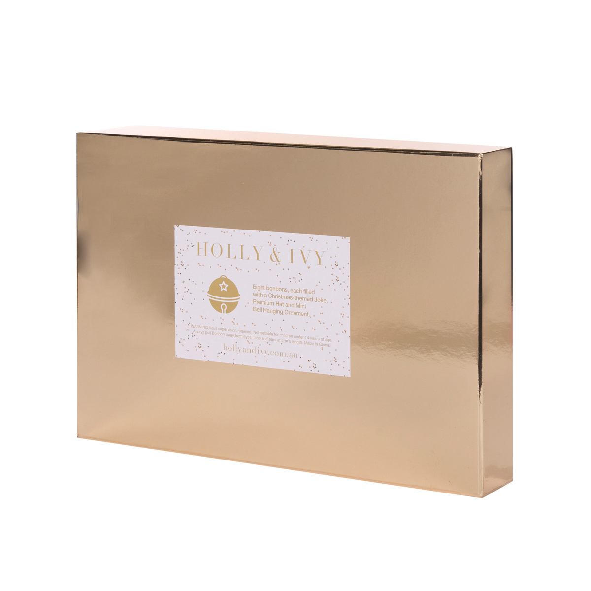 Wholesale STARDUST METALLIC BON BONS 8PK - Holly and Ivy - Fieldfolio