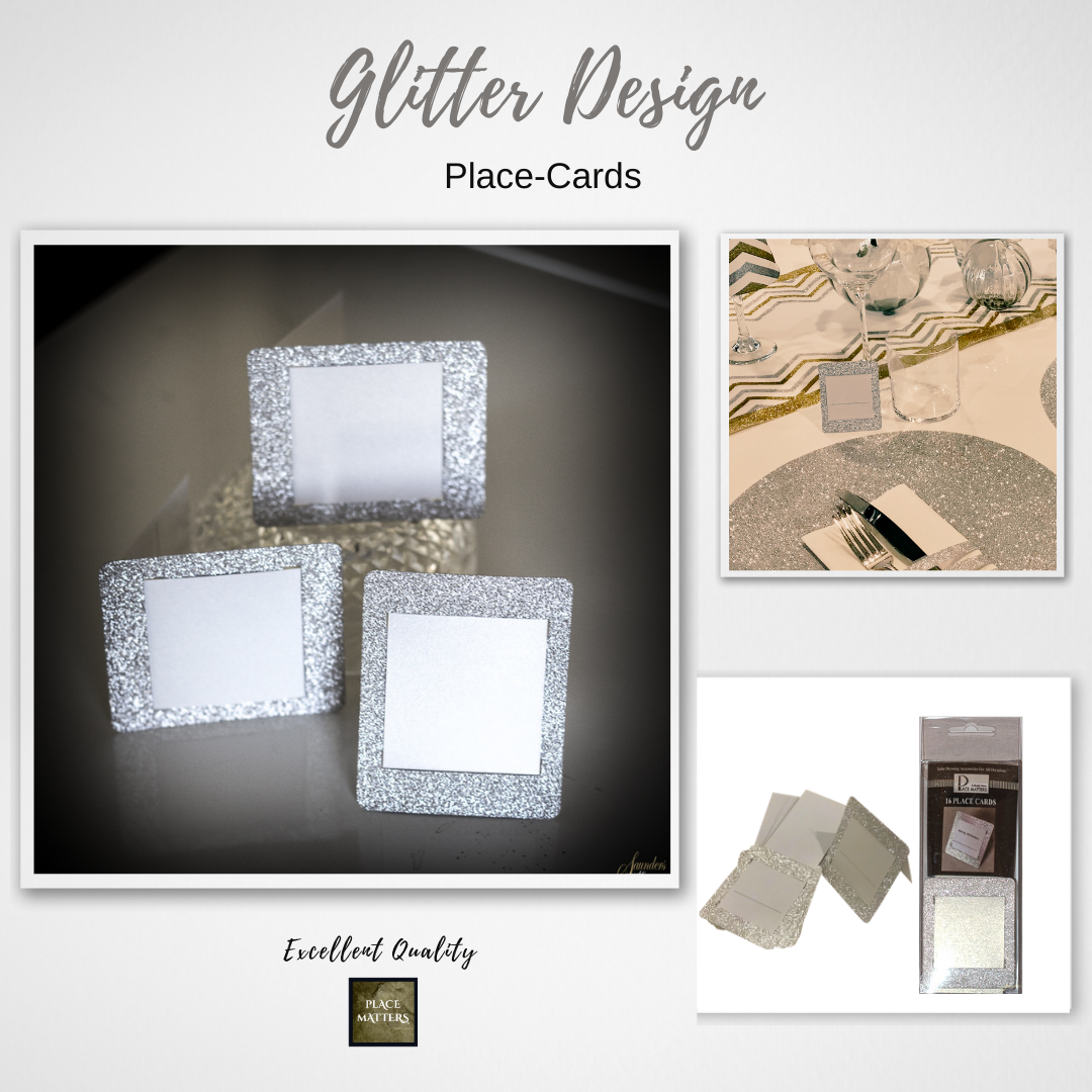 Wholesale Glitter Design Place-cards - Saunders Concepts Pty Ltd ...