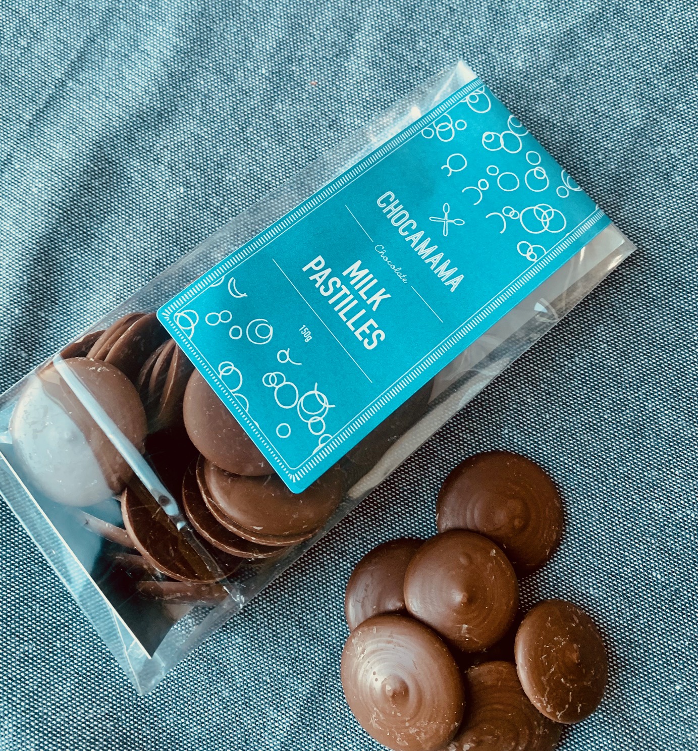 Wholesale Milk Chocolate Pastilles 150g - Chocamama - Fieldfolio