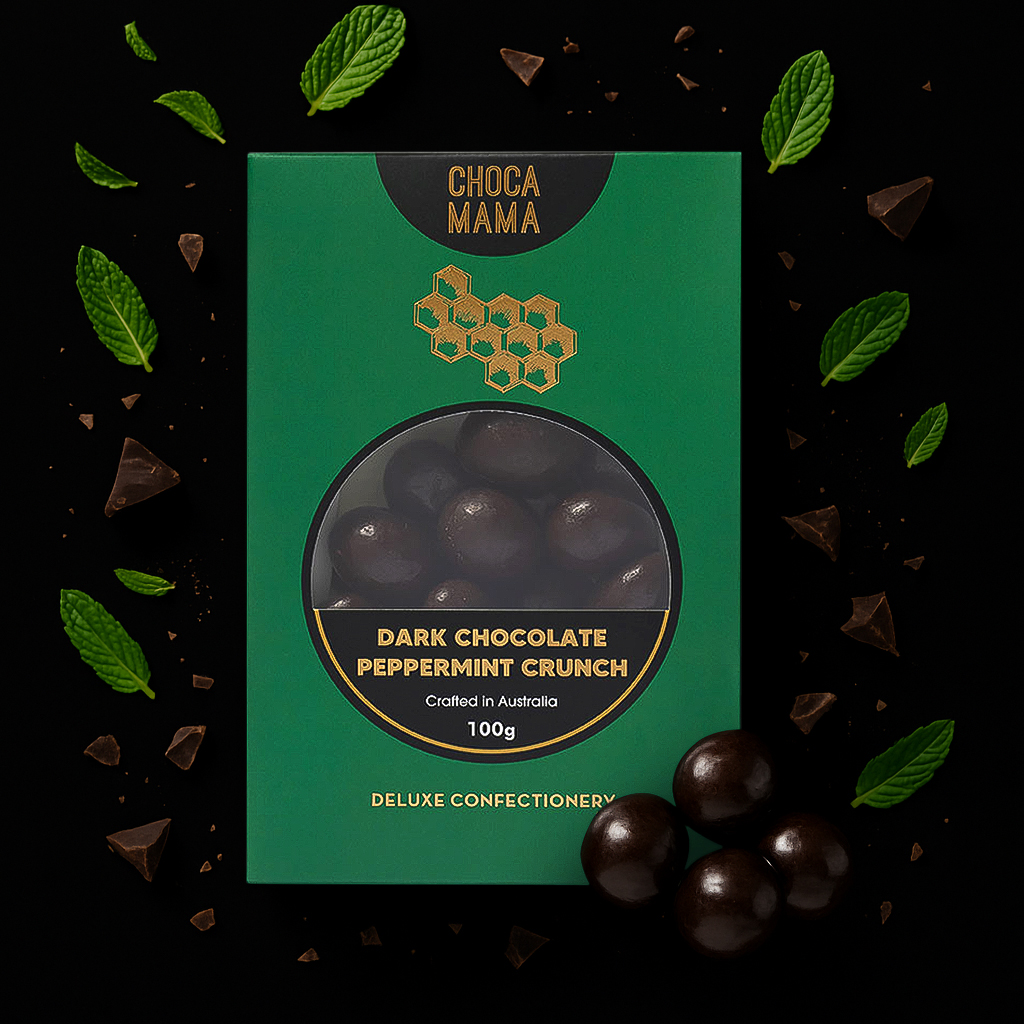 Wholesale Dark Peppermint Crunch 100g - Chocamama - Fieldfolio
