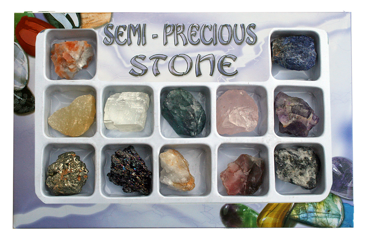 Wholesale GB034 12 ROUGH CUT semi-precious Semi-Precious-Stones-WITH ...