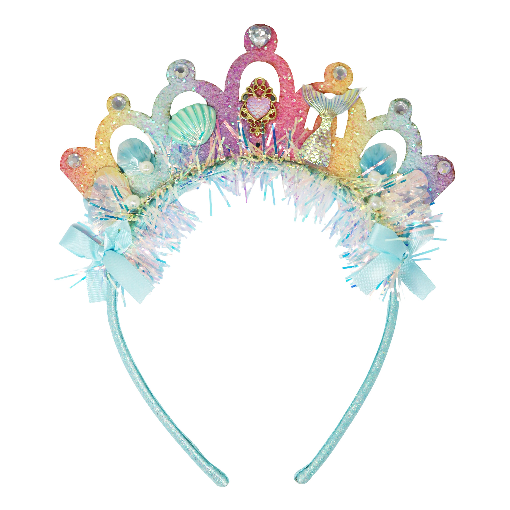 Wholesale Mermaid Crown Headband - Pink Poppy - Fieldfolio