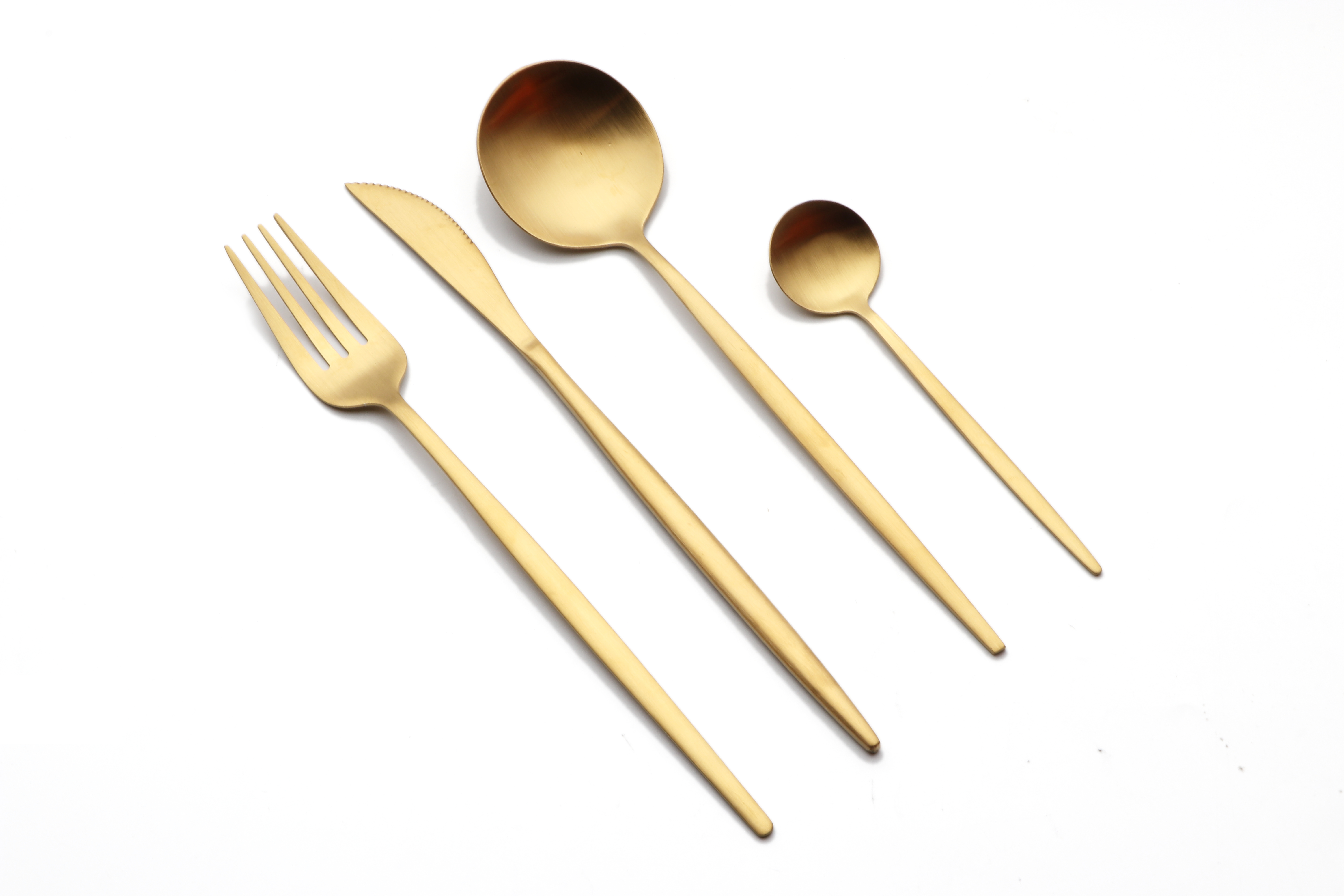 Wholesale 16 Piece Cutlery Set - Satin Gold - GABEL&TELLER - Fieldfolio