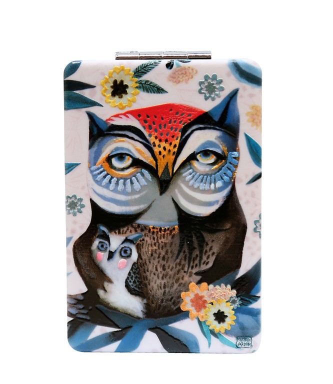 Wholesale Set of 12 - OWL & OWLET compact mirror, 9.5 x 6cm - RIKARO ...