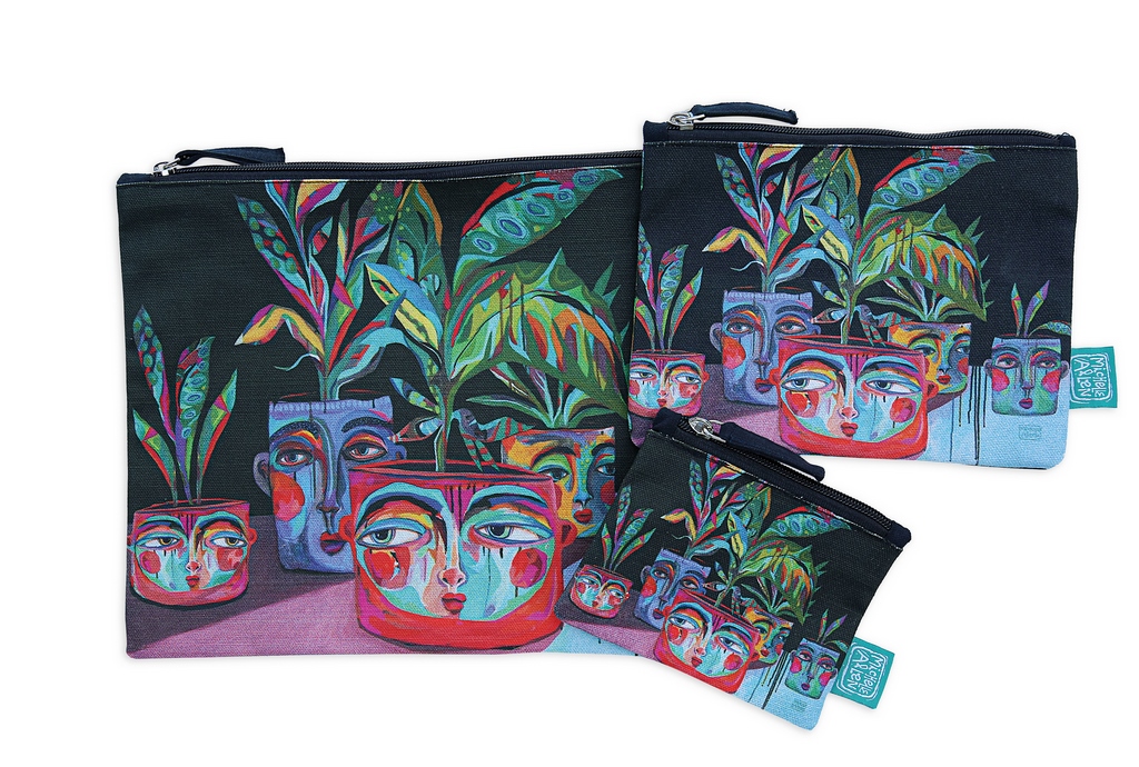 Wholesale Set of 6 Grow Boldly Cotton Pouch - RIKARO - Fieldfolio