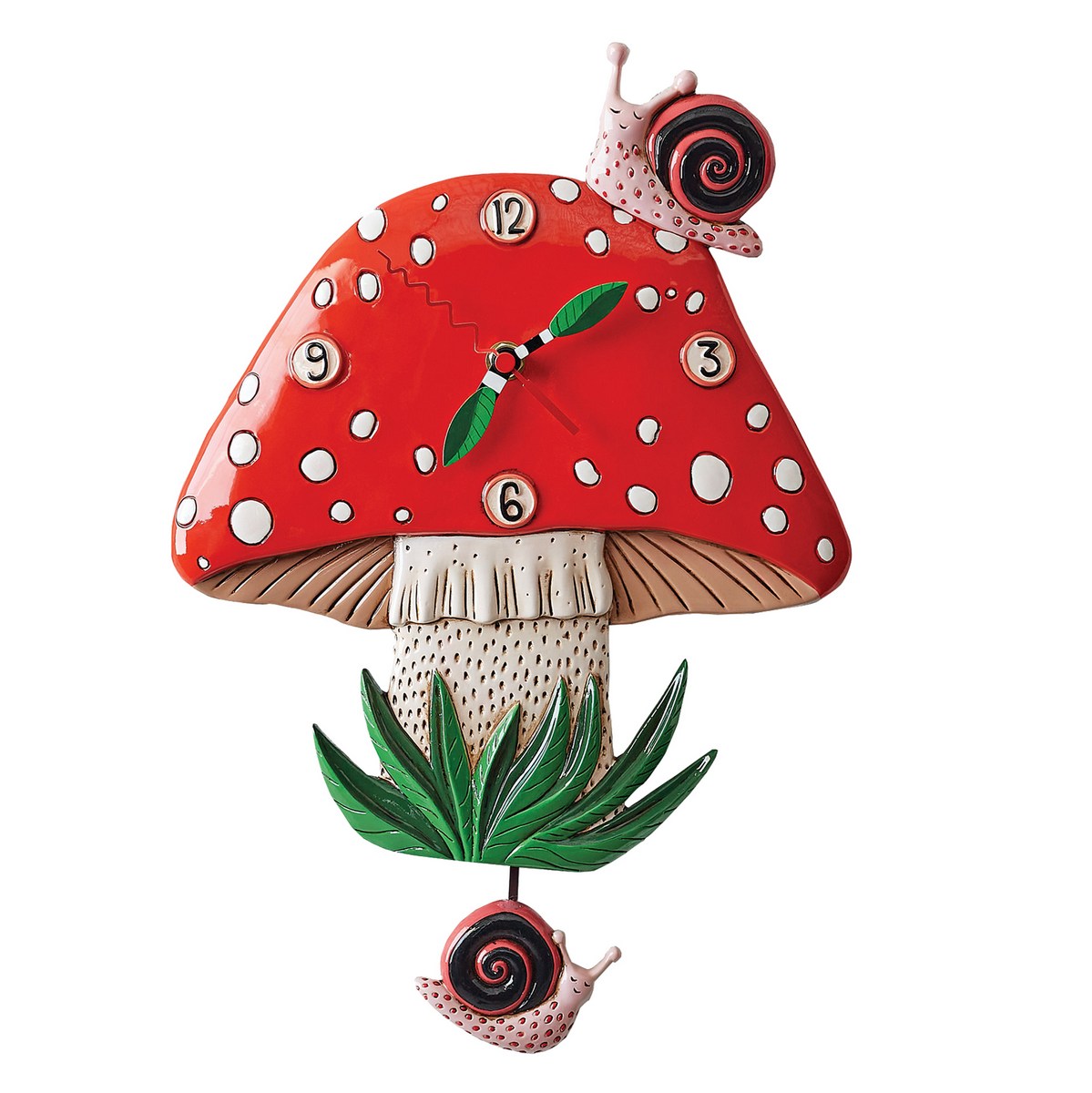 Wholesale 'Fun-Guy MUSHROOM' clock, H 35 x 24cm - RIKARO - Fieldfolio