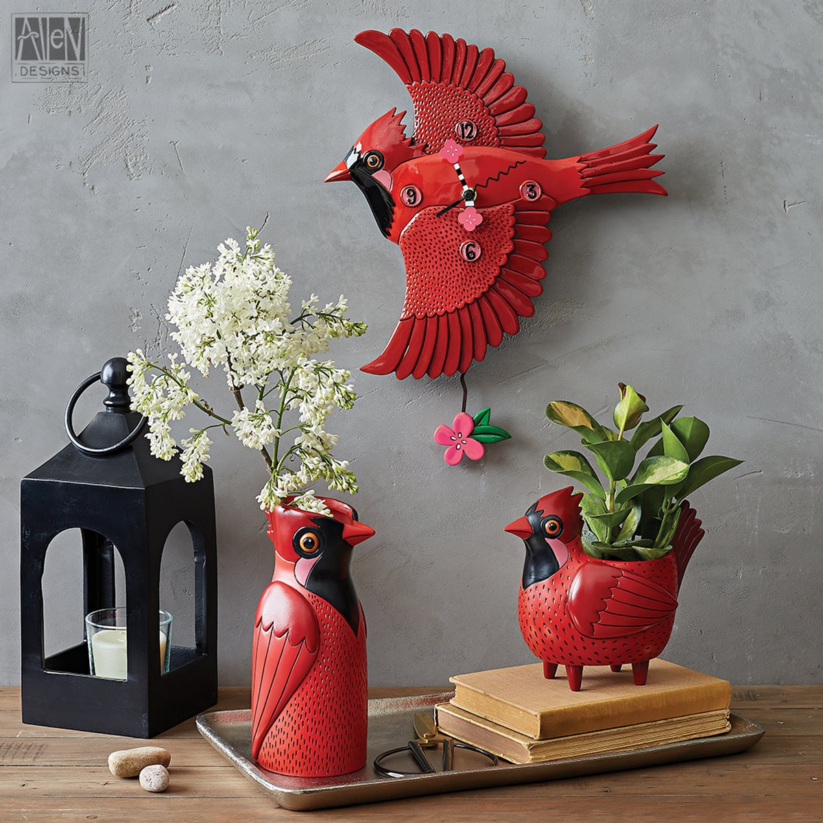 Wholesale Set of 3-CARDINAL planter, W 19 x H 16cm - RIKARO - Fieldfolio