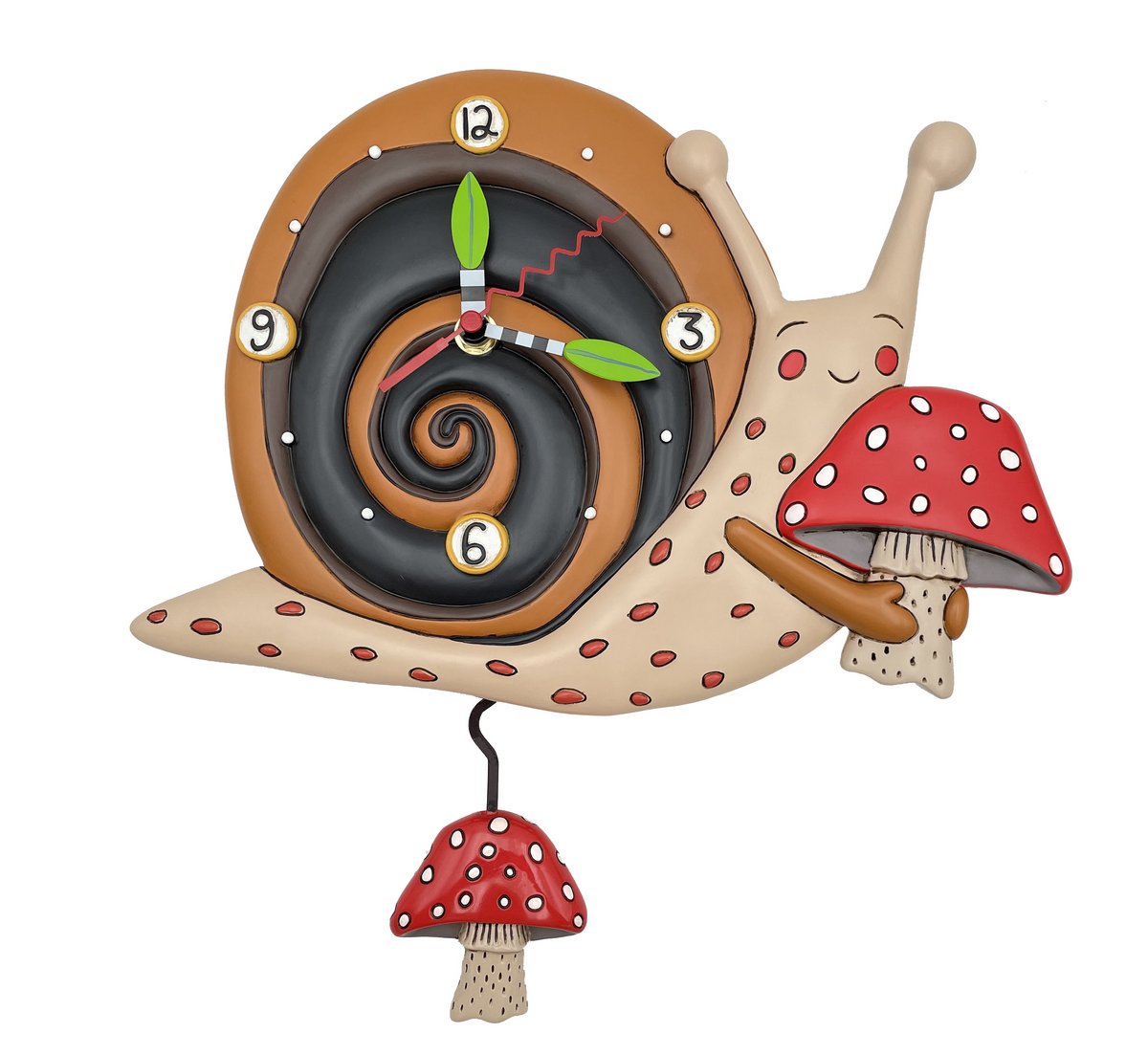 Wholesale 'Slow and Steady' Snail clock, 32x30cm - RIKARO - Fieldfolio