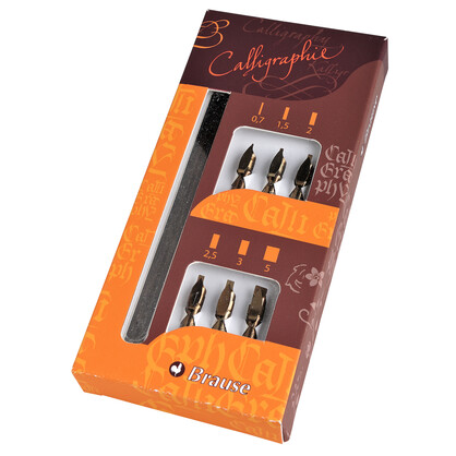 Wholesale Brause - Calligraphy Nibs Set - 6 Calligraphy Nibs & 1 Nib ...