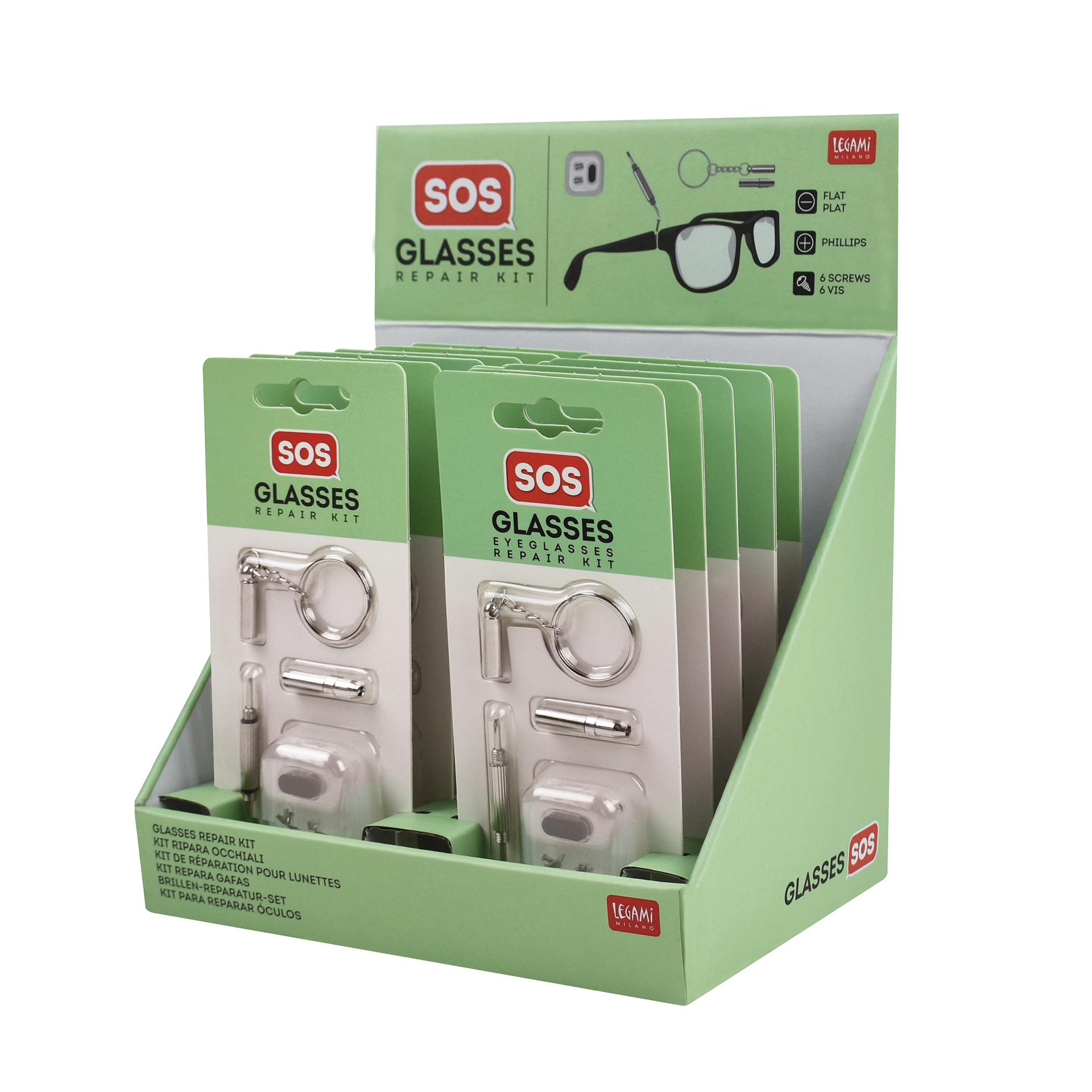 Wholesale SOS Glasses - Eyeglasses Repair Kit - Display Pack of 12 ...