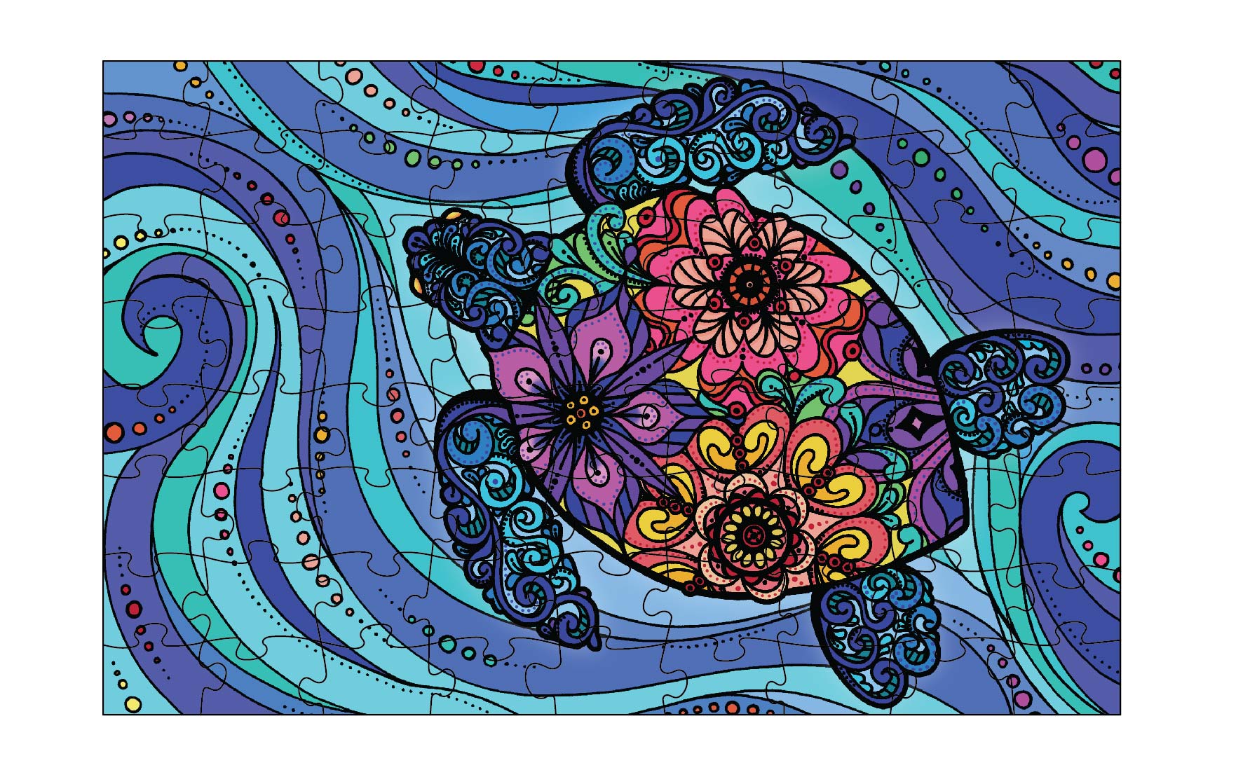 Wholesale Mindful Living Kids - Flow Like a Turtle Puzzle and Colouring ...