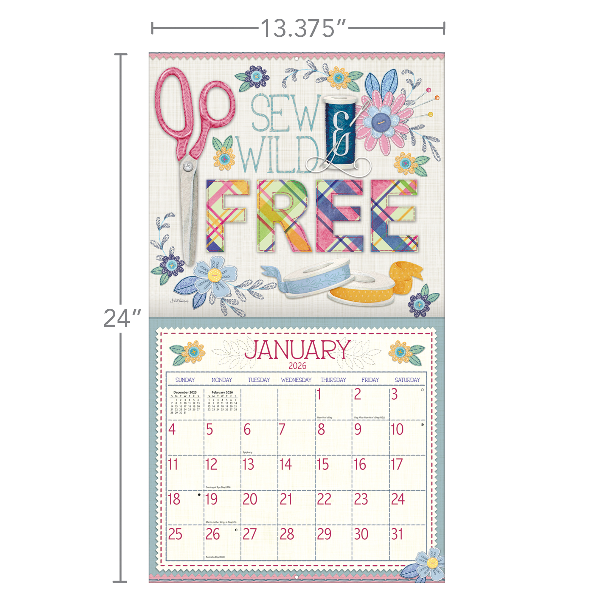 Wholesale 2026 Lang Handmade Happiness Calendar - Camehato Pty Ltd ...