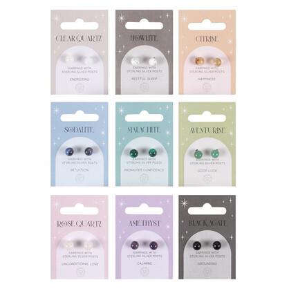 Wholesale Display of crystal earrings (36) - Nibble Distributors ...