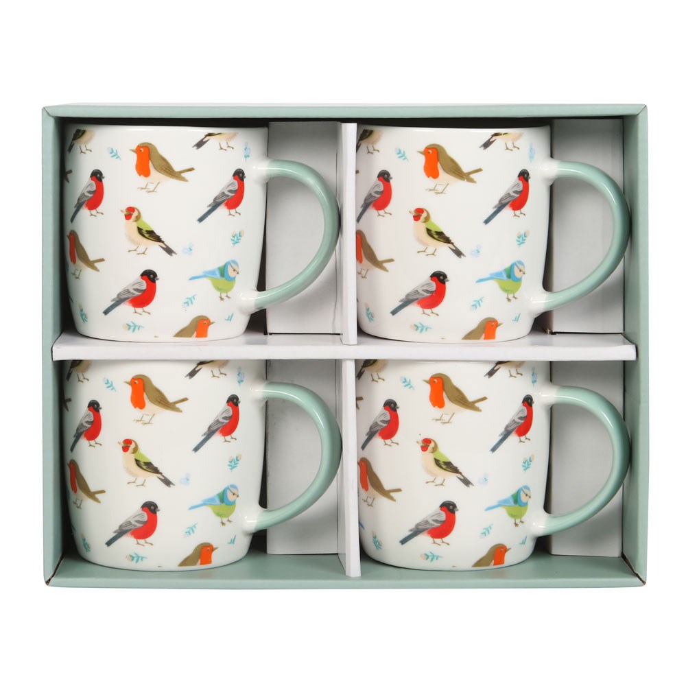 Wholesale Set of 4 Garden Bird coffee mugs - Nibble Distributors ...