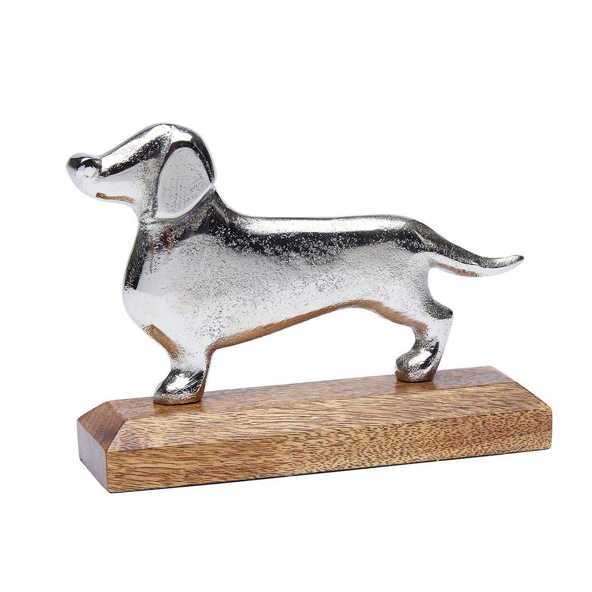 Wholesale Silver Dachshund on stand - Nibble Distributors - Fieldfolio