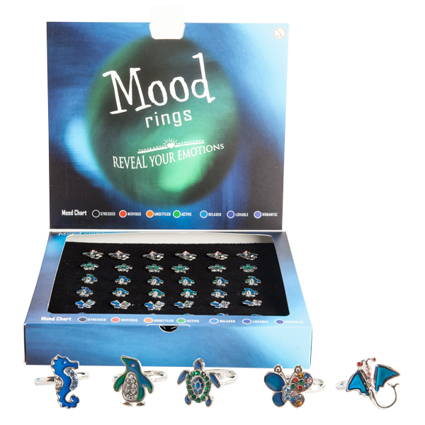 Wholesale Wildlife Mood Rings - Blueberry Express - Fieldfolio