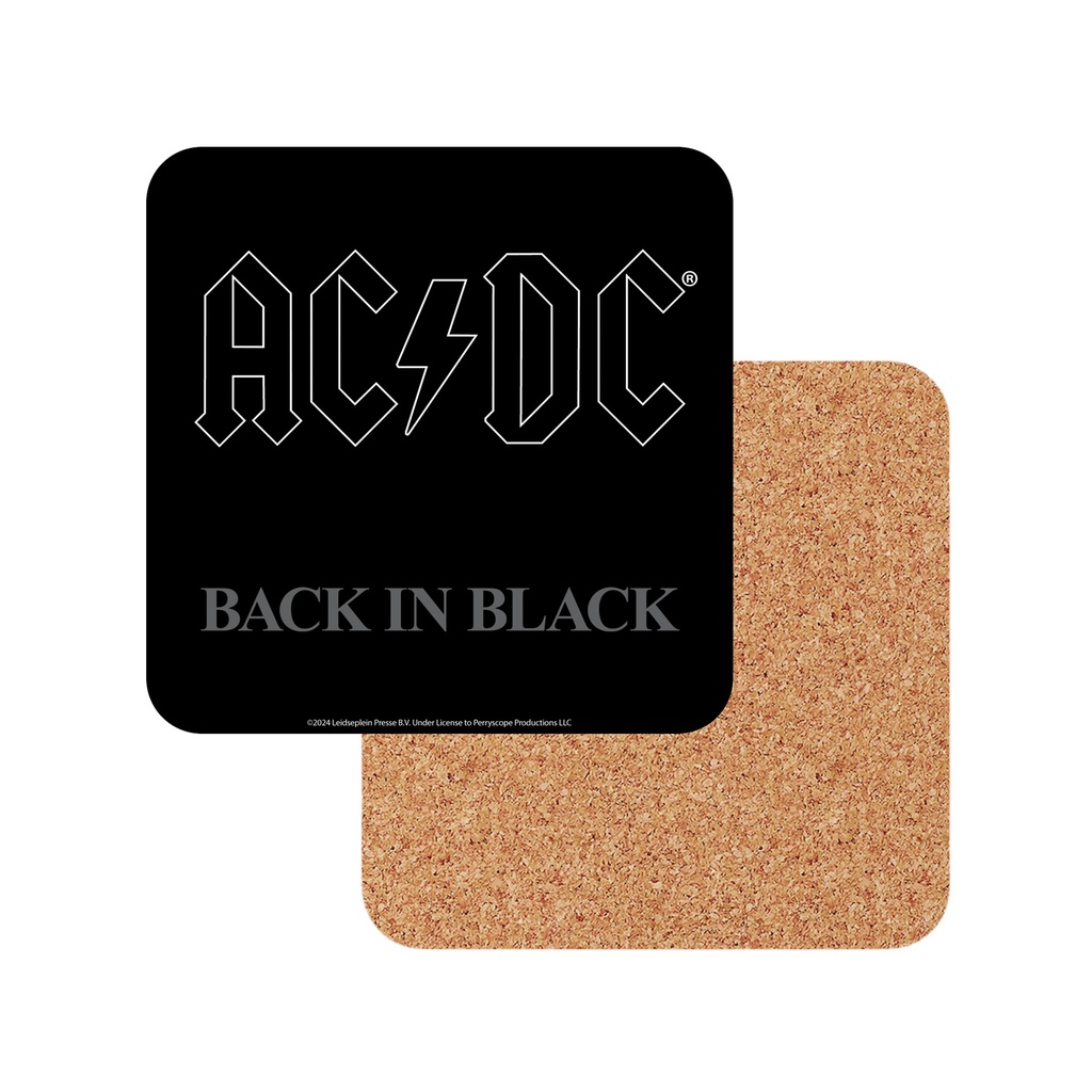 Wholesale AC/DC Coasters - Back In Black - 6pc Set - Ocean Peak ...