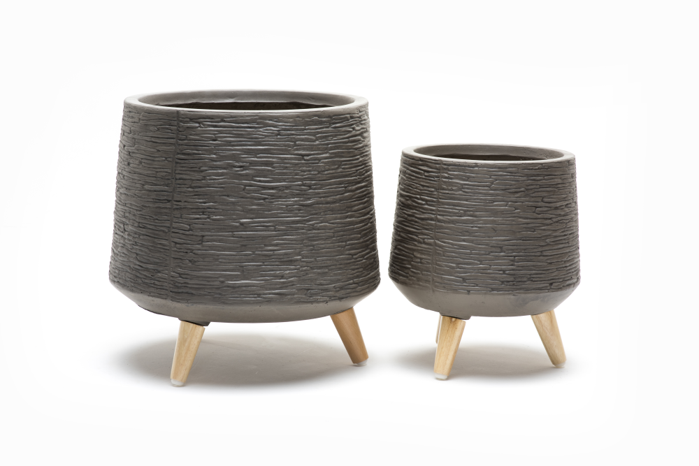 Wholesale MADISON PLANTER SET OF 2 DARK BROWN - Brunnings Garden ...