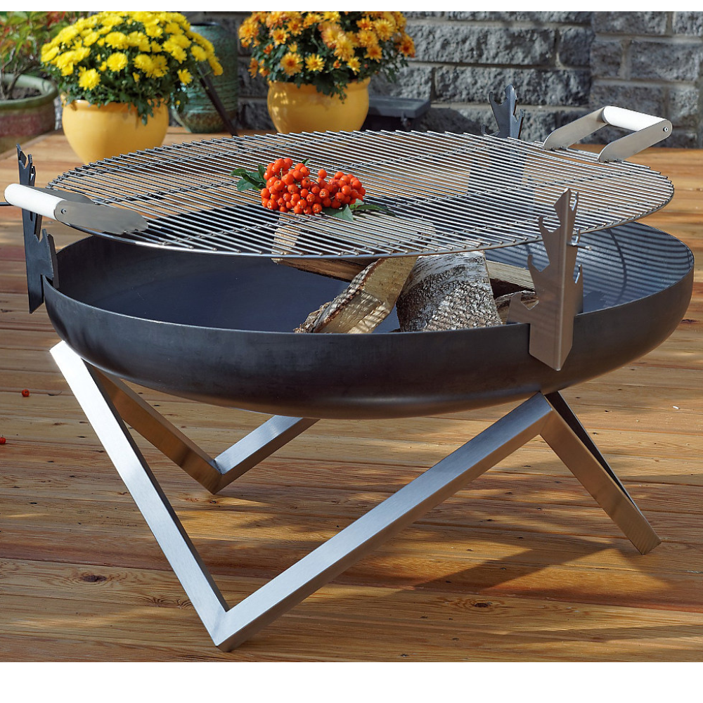 Wholesale ALFRED RIESS Fire Pit Grill Grates with Handles and Brackets ...