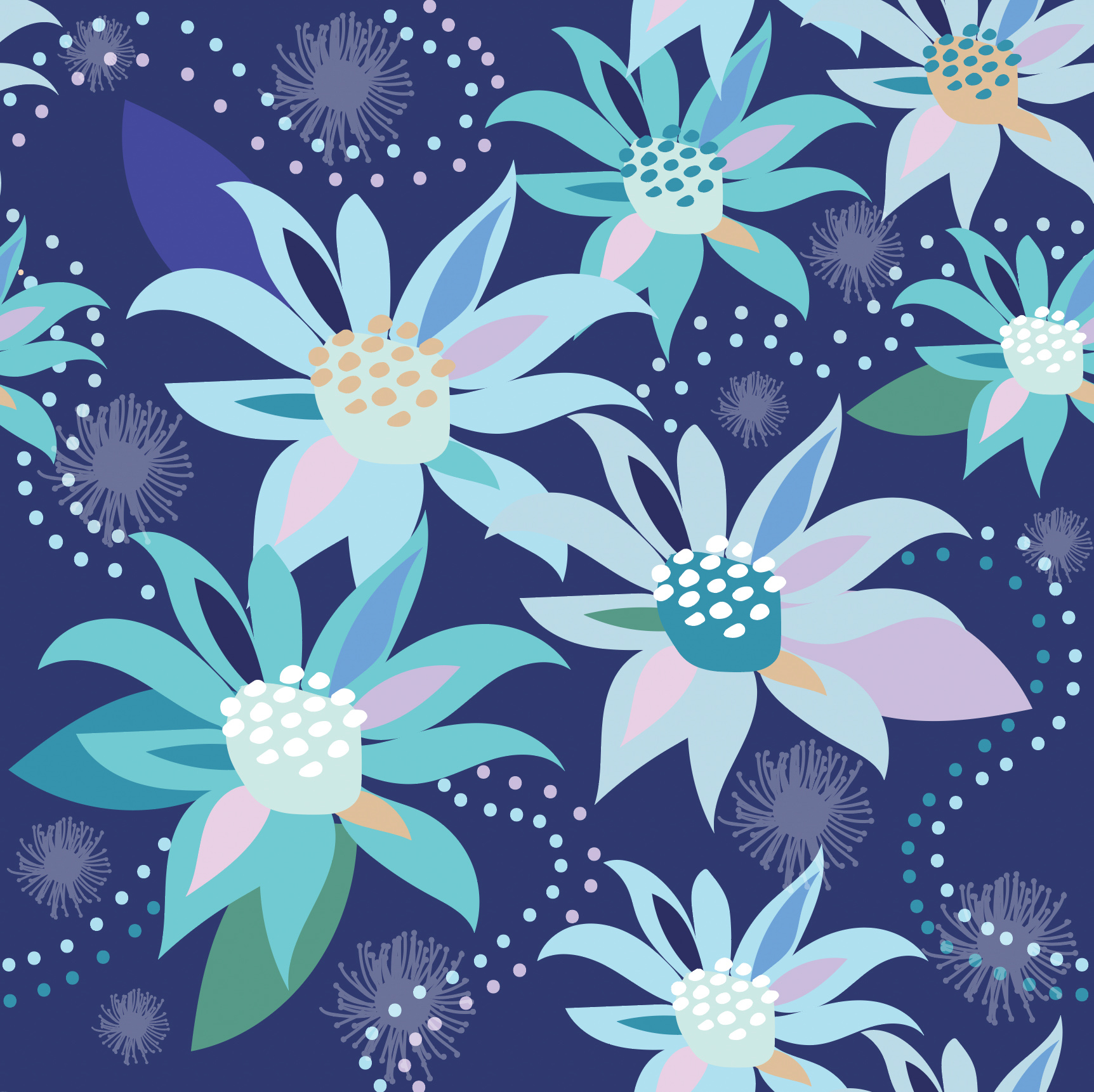 Wholesale Midnight Flannel Flower Mini Gift Card - Aero Images - Fieldfolio
