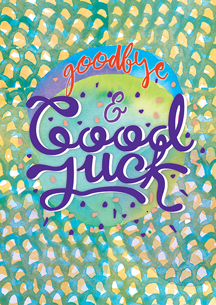Wholesale Big Cards - Goodbye & Good Luck A4 Large Card - Aero Images ...