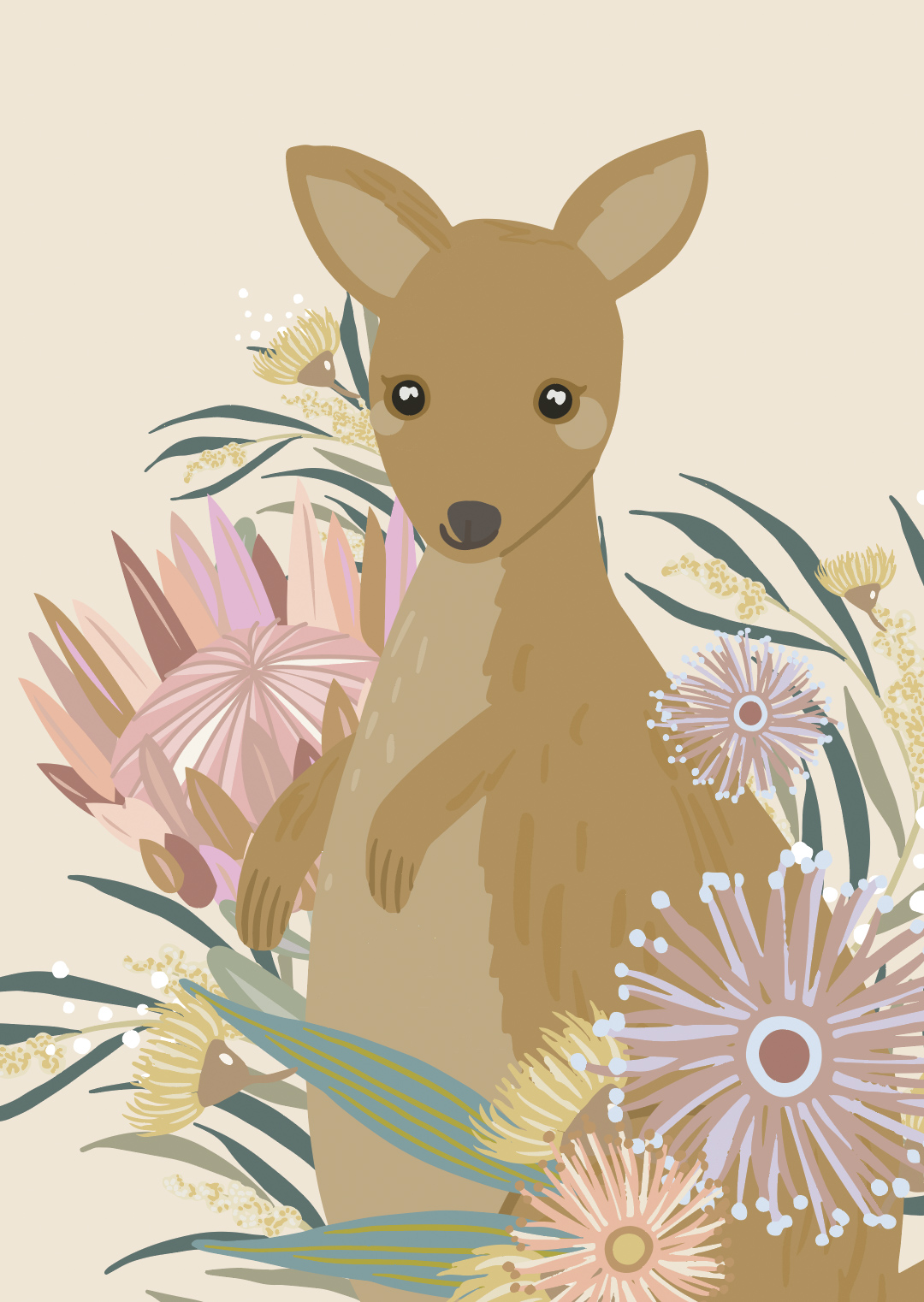 Wholesale Kangaroo on Pastel - Aero Images - Fieldfolio