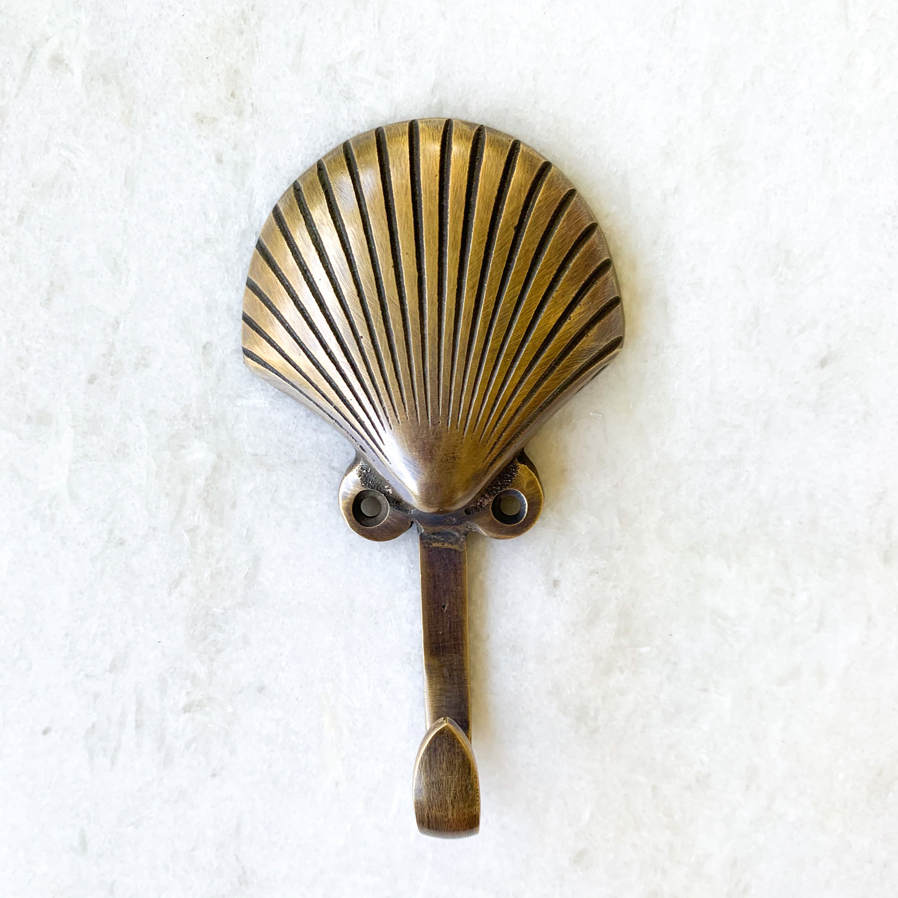 Wholesale Shell Brass Hook Ocean Luxe Fieldfolio