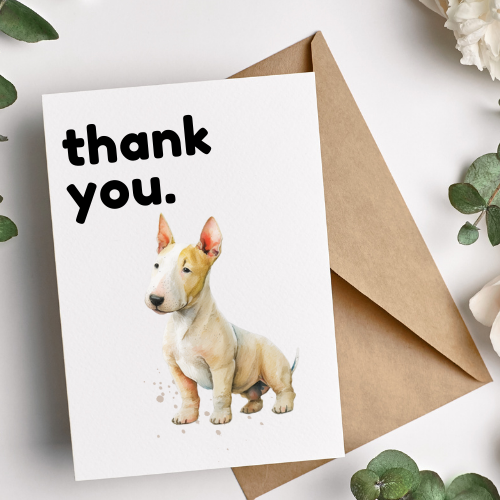 Wholesale Hello Coucou Thank You - Bull Terrier - Fieldfolio