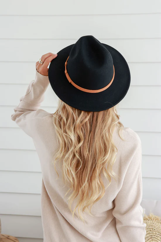 Wholesale Wanderer Fedora - Black - Ha Naturally Distributors NZ ...