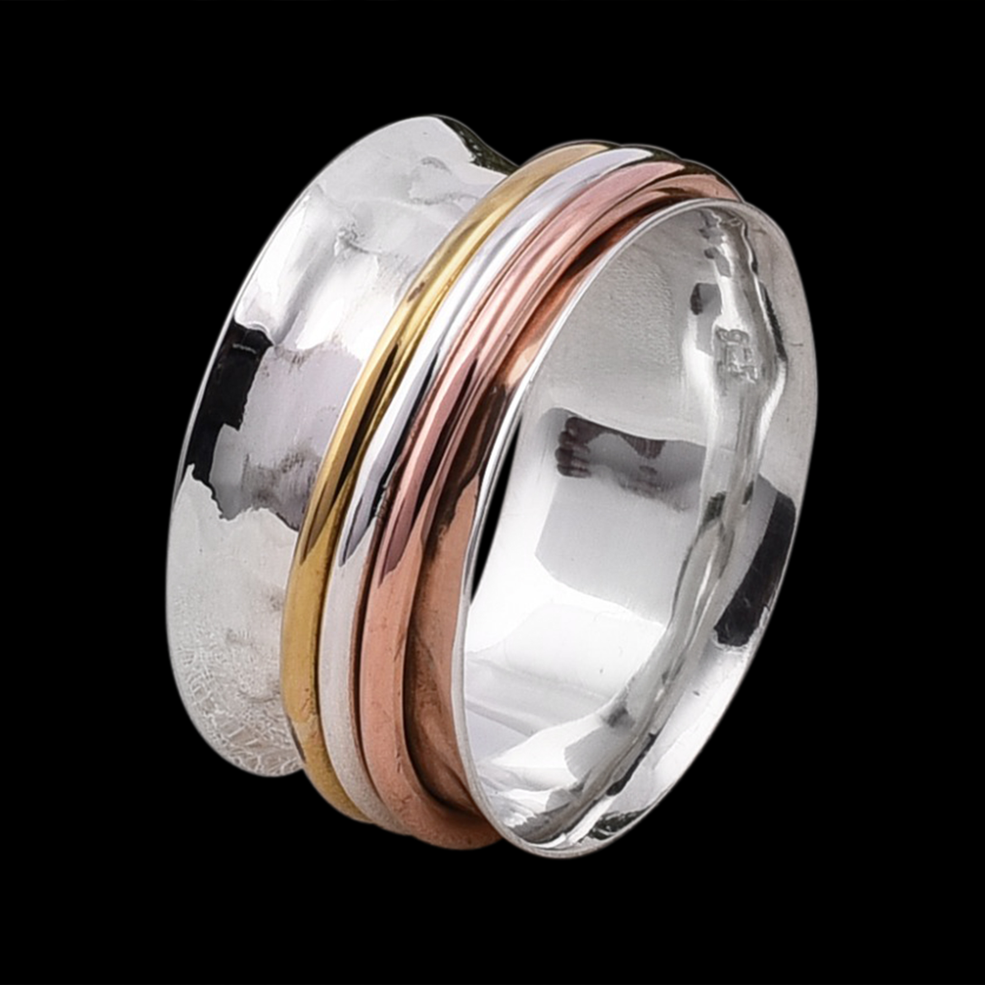 Wholesale "Divine" Spinning Ring in 925 Sterling Silver - Silvern 💎 ...