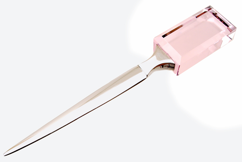 Wholesale CRYSTAL LETTER OPENER RECT-PINK - Ace Giftware - Fieldfolio