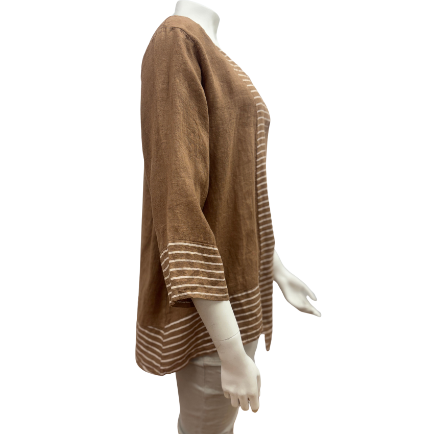 Wholesale 6310 ITALIAN LINEN TOP - 3 COLOURS - VERA MAY - Fieldfolio