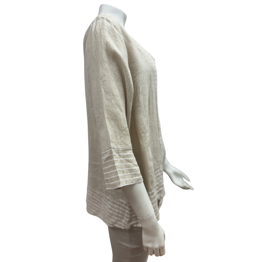 Wholesale 6310 ITALIAN LINEN TOP - 3 COLOURS - VERA MAY - Fieldfolio