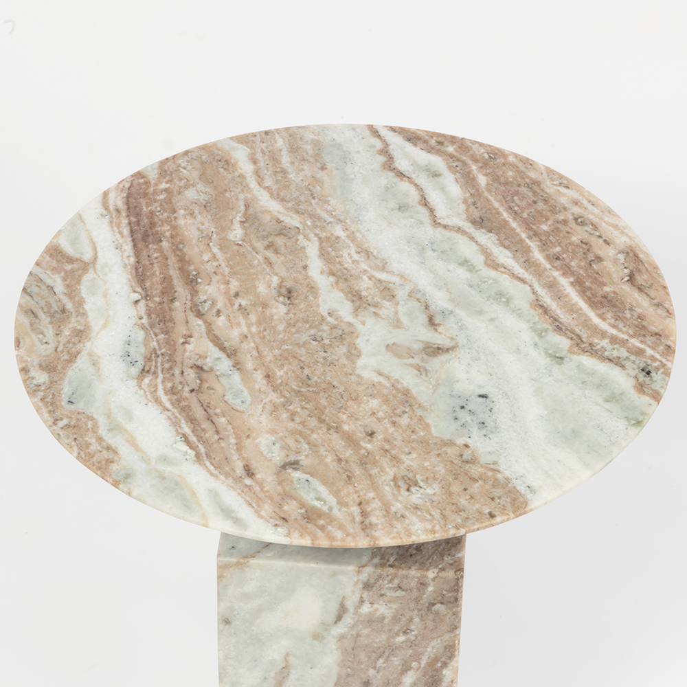Wholesale GLACIER SOLID MARBLE SIDE TABLE - Phil Bee Interiors - Fieldfolio