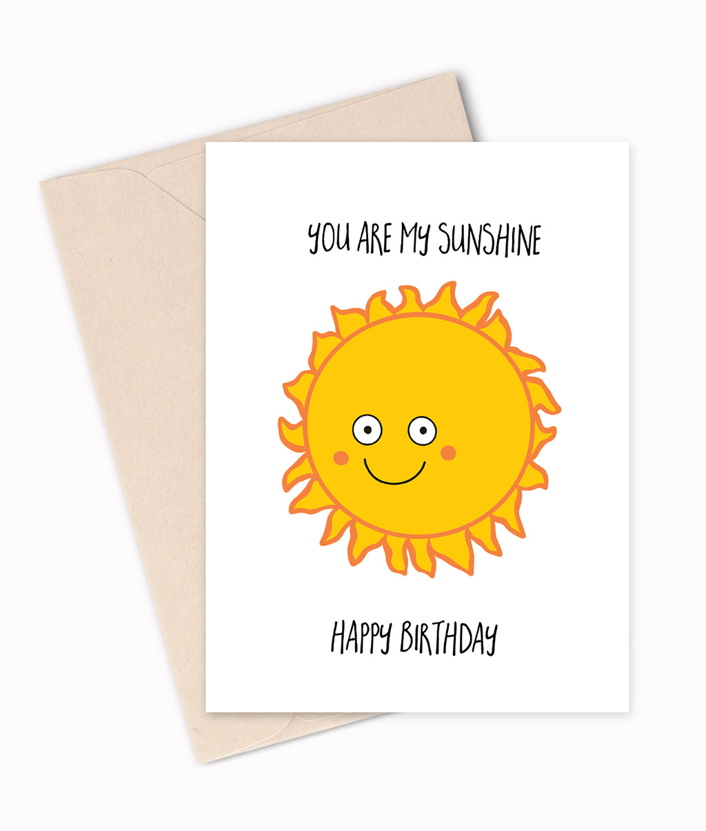 Wholesale You Are My Sunshine - Birthday Card - Elise Gow Designs ...
