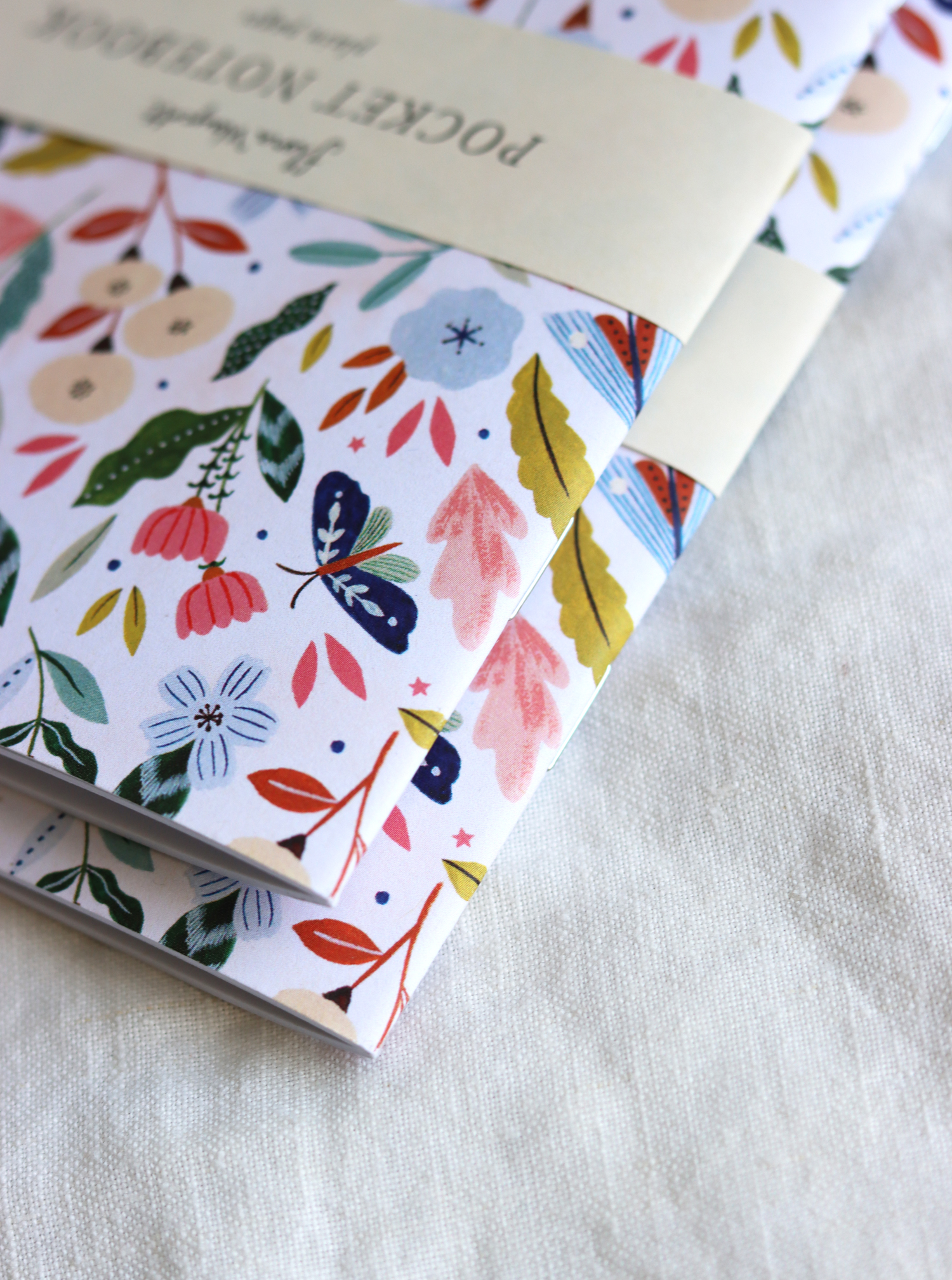 Wholesale Pink Fruit pocket notebook - Flora Waycott - Fieldfolio