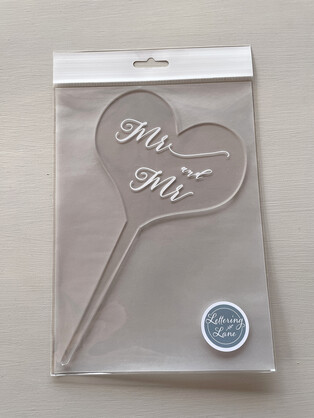 Wholesale Mr & Mr Acrylic Cake Topper - Lettering Lane - Fieldfolio