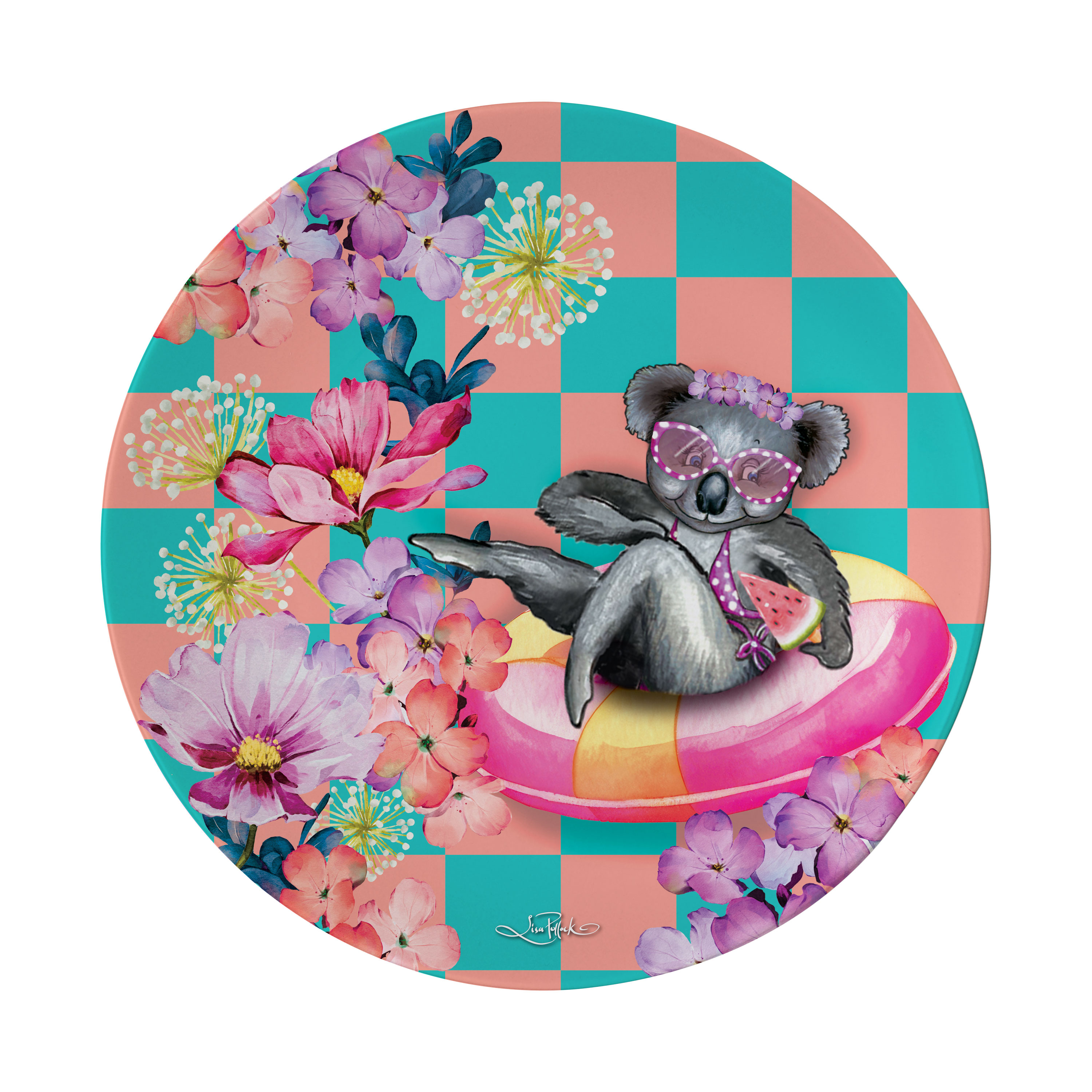 Wholesale MPLT06 Alfresco Plates Set Koala Pool Party - Lisa Pollock ...