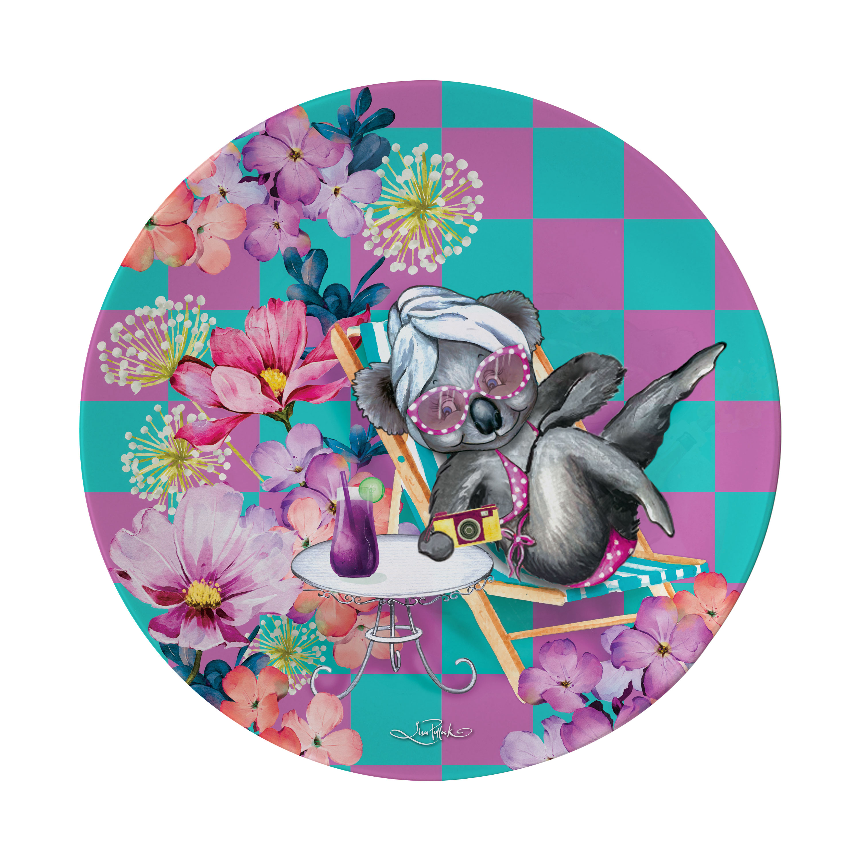 Wholesale MPLT06 Alfresco Plates Set Koala Pool Party - Lisa Pollock ...