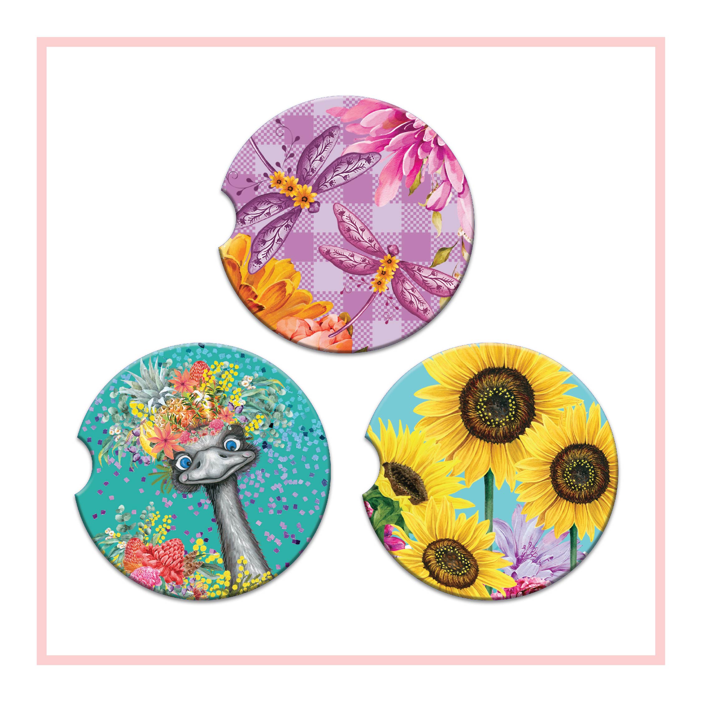 Wholesale PKCC24-1 Car Coasters 'The Perfect Mix' - Lisa Pollock ...
