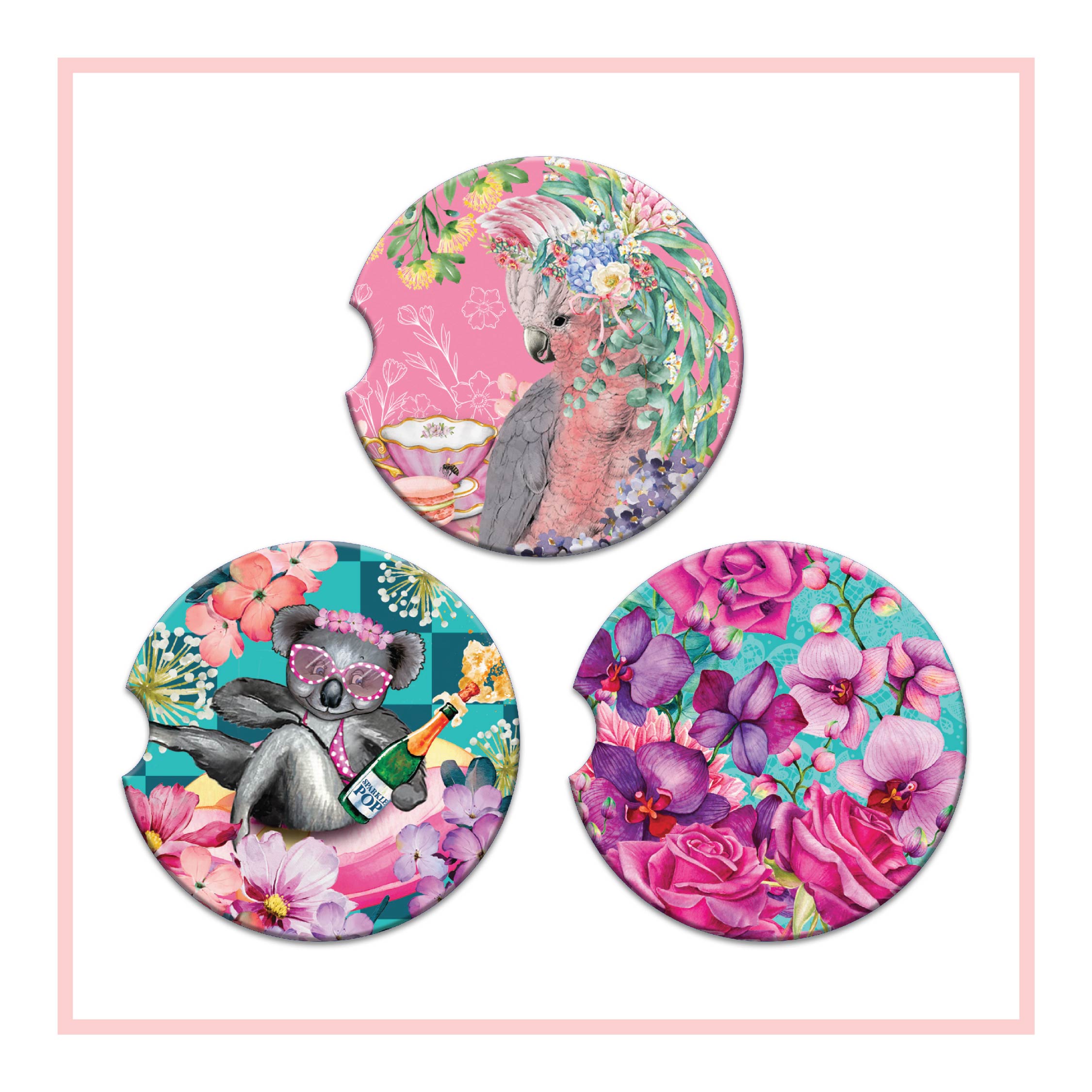 Wholesale PKCC24-1 Car Coasters 'The Perfect Mix' - Lisa Pollock ...