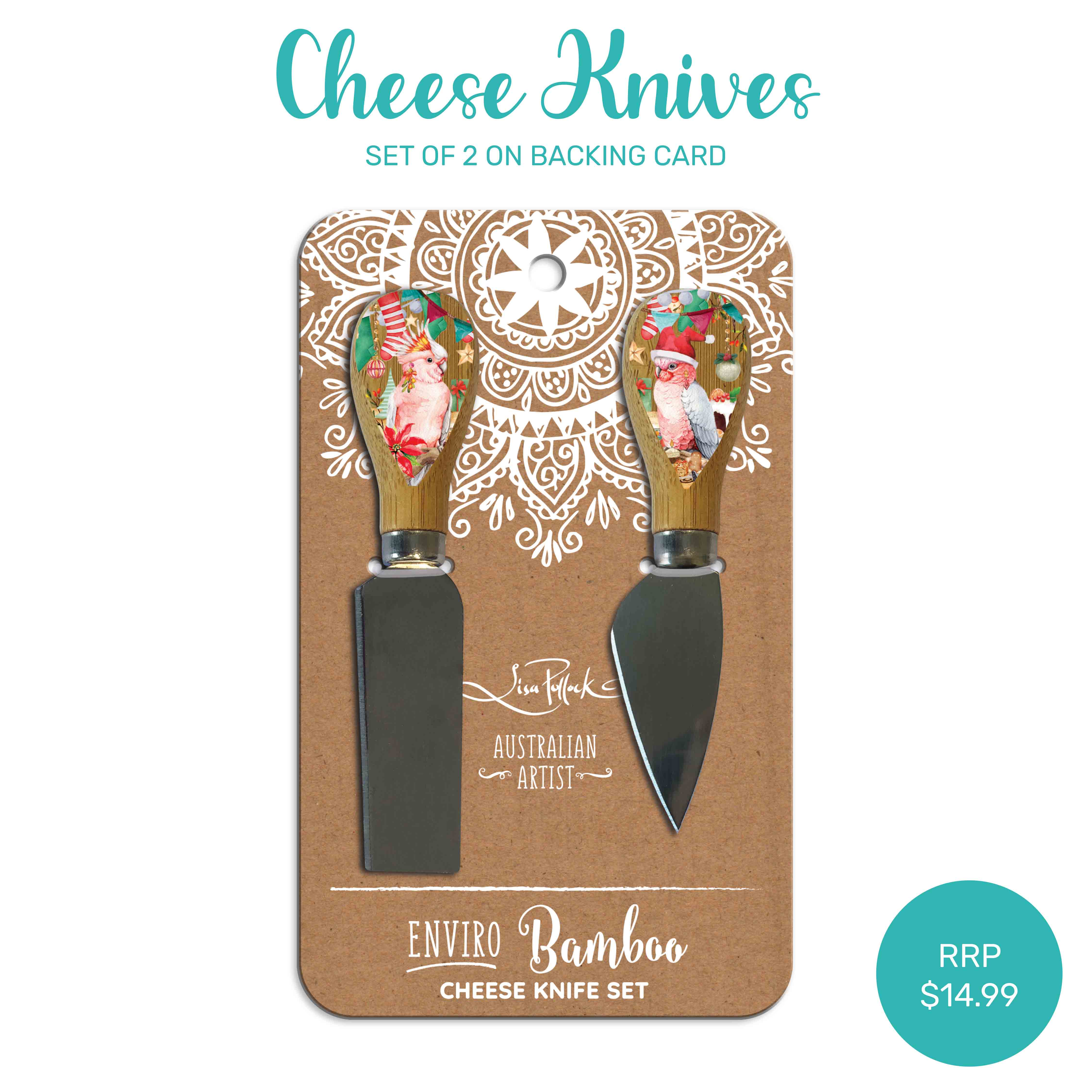 Wholesale CKS72 Bush Christmas Cheese Knives - Lisa Pollock - Fieldfolio