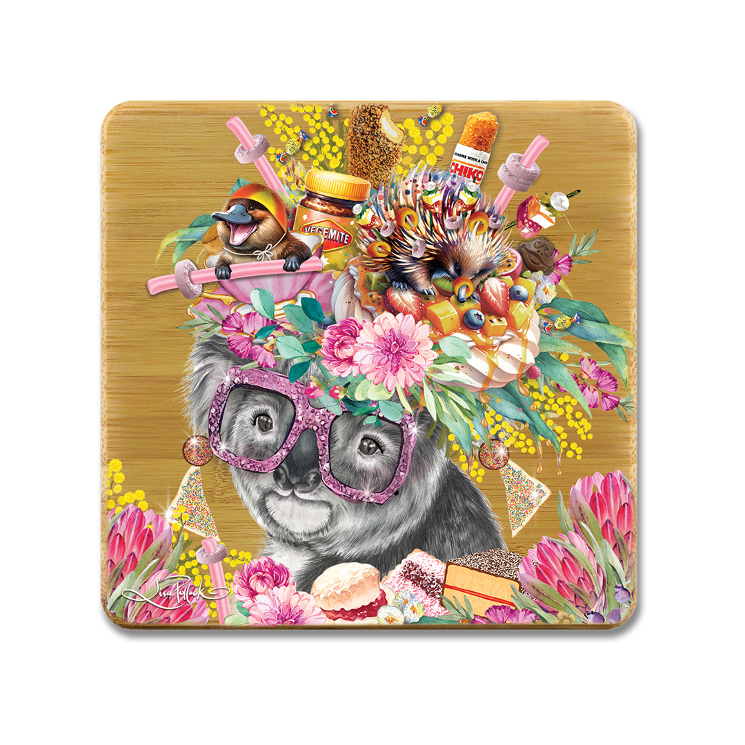 Wholesale COA86 Coaster Set Foodie Koala - Lisa Pollock Australian ...