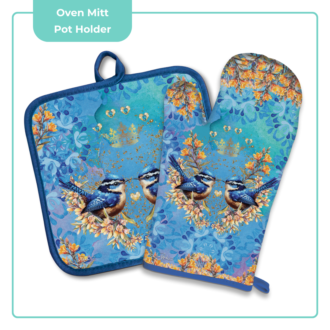Wholesale OMPH24 Oven Mitt Pot Holder Royal Wrens - Lisa Pollock ...
