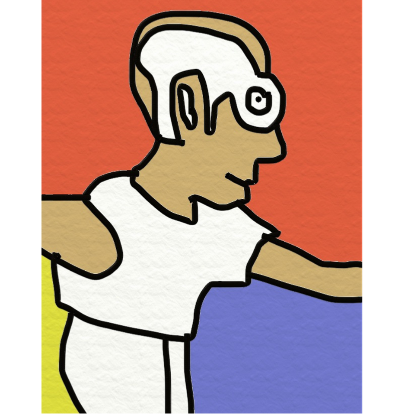 Wholesale Running Man sticker - Pasteup - Fieldfolio